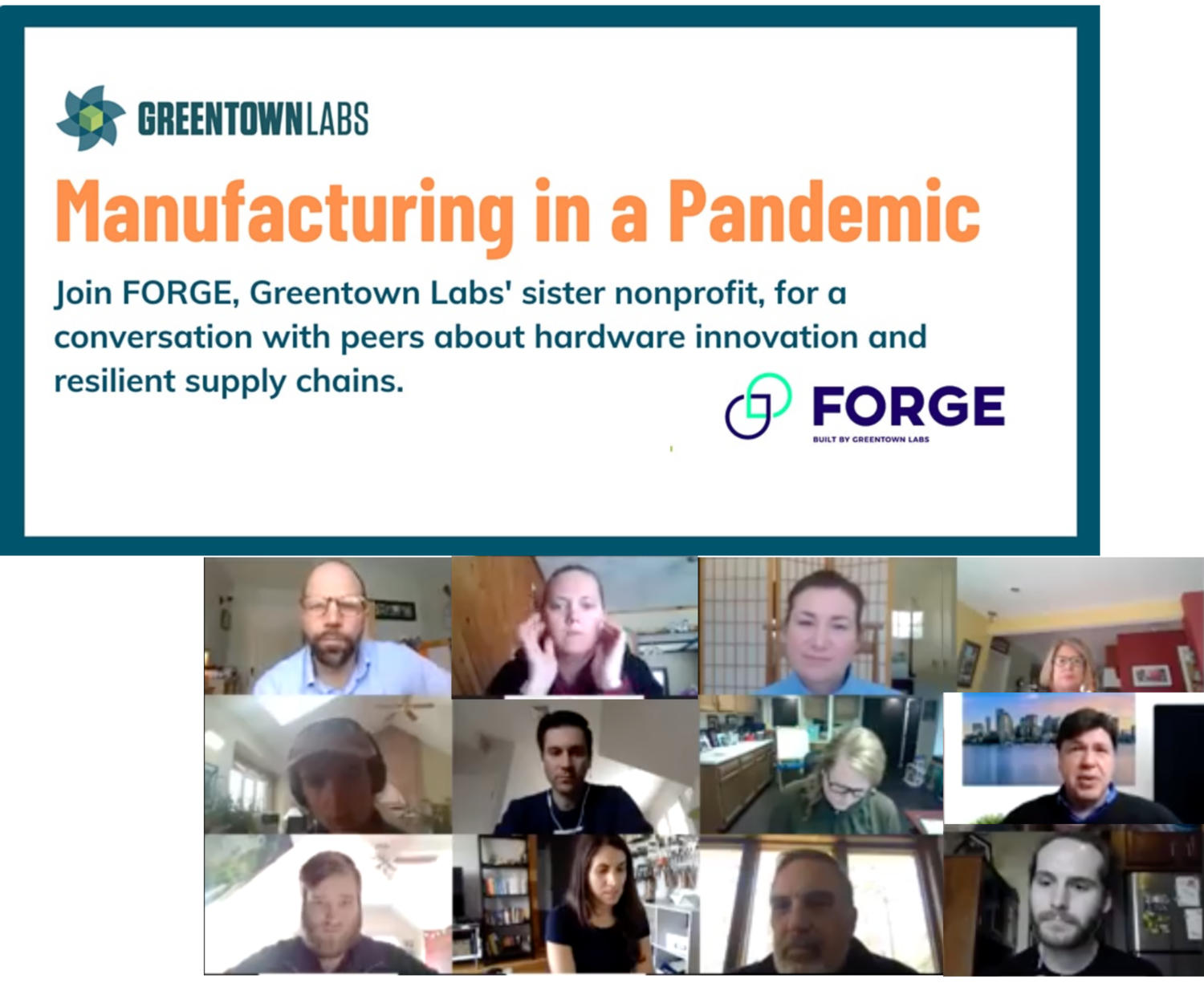 Manufacturing in a Pandemic: Peer Roundtable about Resilient Supply Chains - FORGE