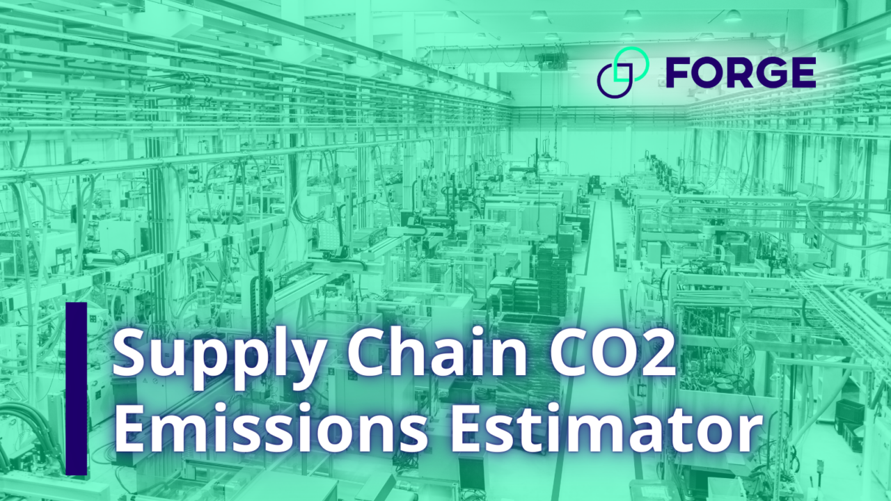 CO2 Emissions Estimator for Supply Chain and Innovation - FORGE